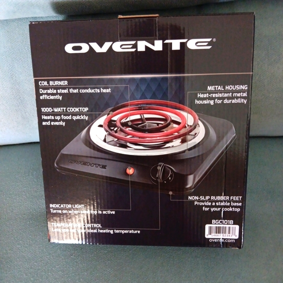 Ovente | Kitchen | Electric Cooktop Stainless Steel Coil By Ovente 6 ...